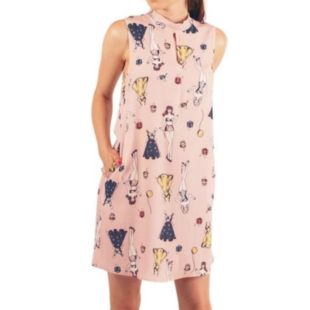 Modcloth Paper Barbie Dolls Dress - Gem